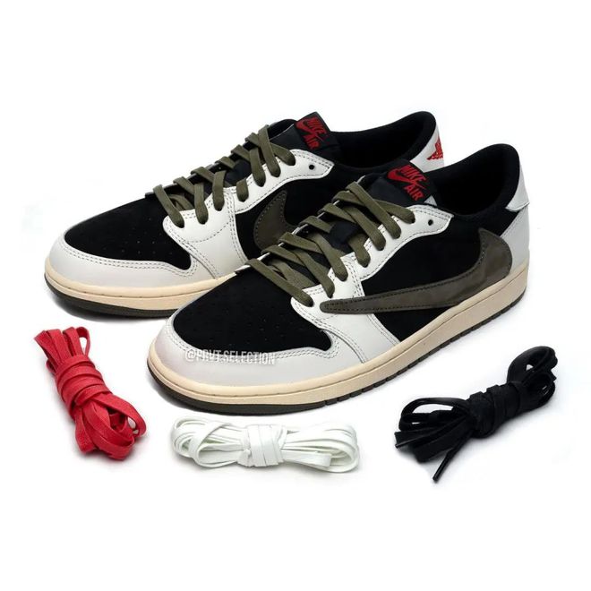 Latest Travis Scott x Reps Air Jordan 1 Low OG "Olive" For Women